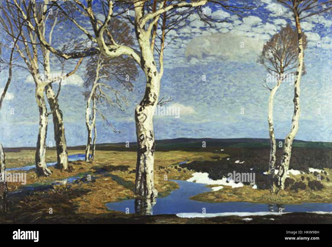 Fritz Overbeck's 'En Mars' captures a dramatic scene with vibrant color ...