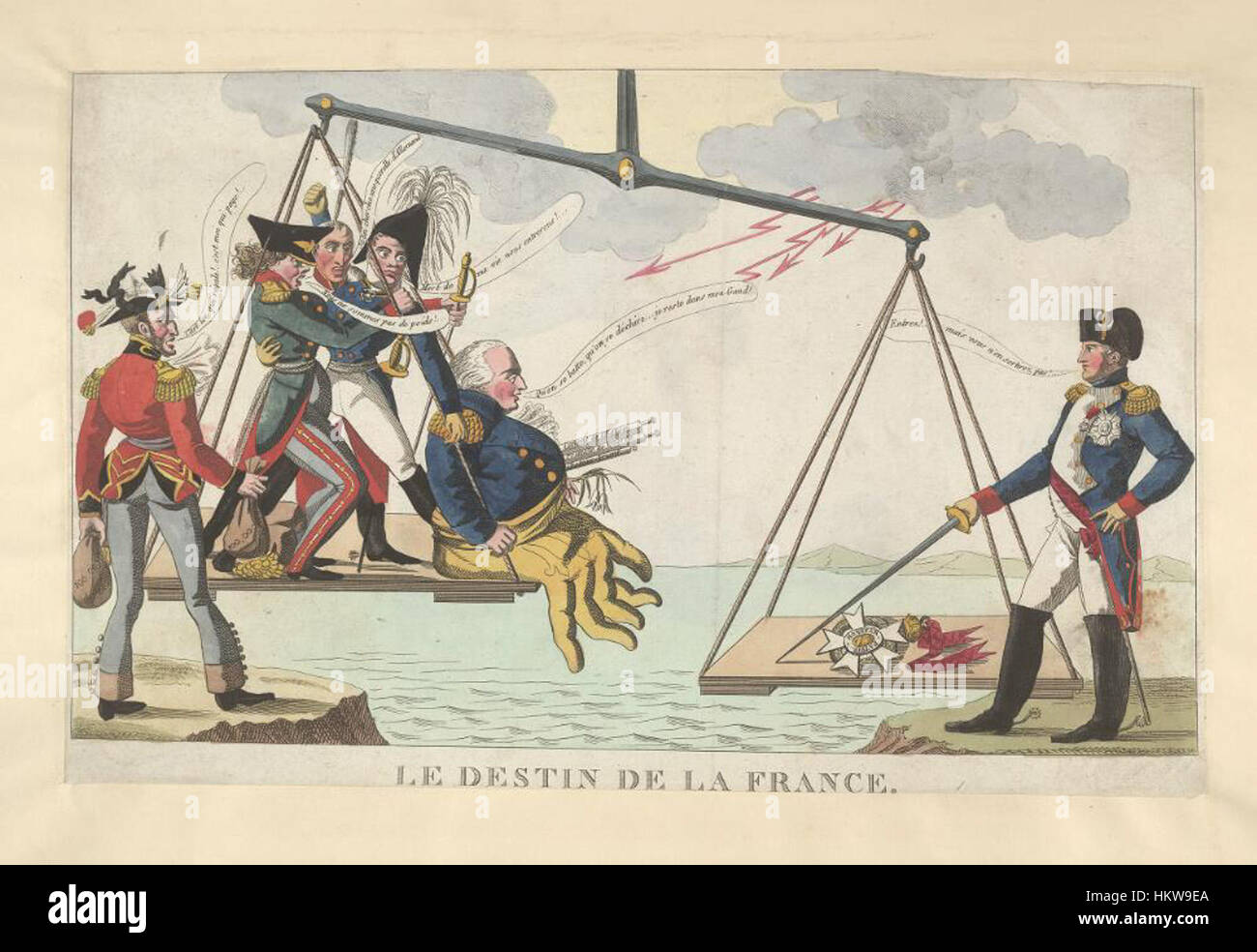 'La destin de la France' is a historical French painting depicting the ...