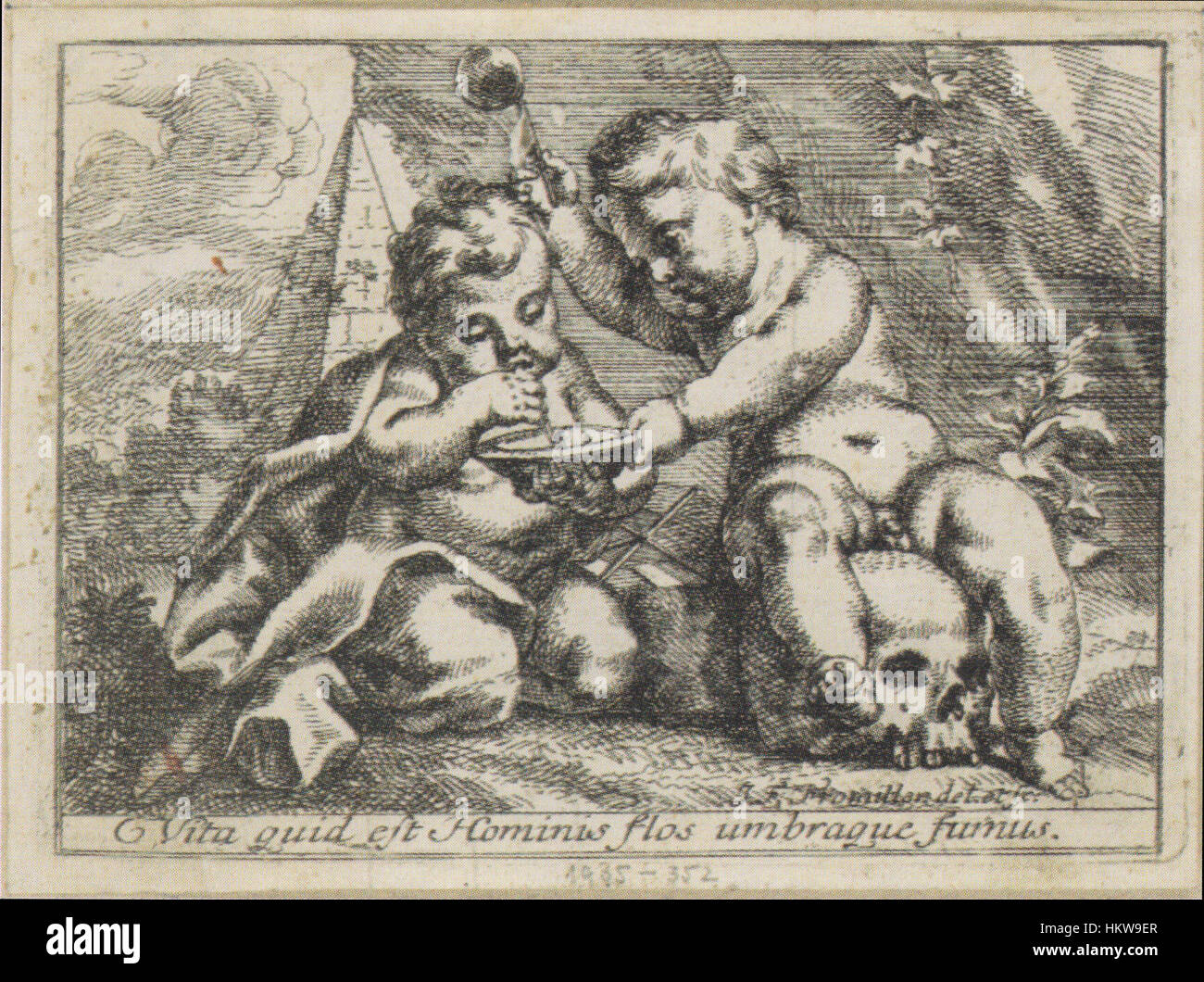 'Spielende Kinder' by Fromiller depicts a joyful scene of children at ...