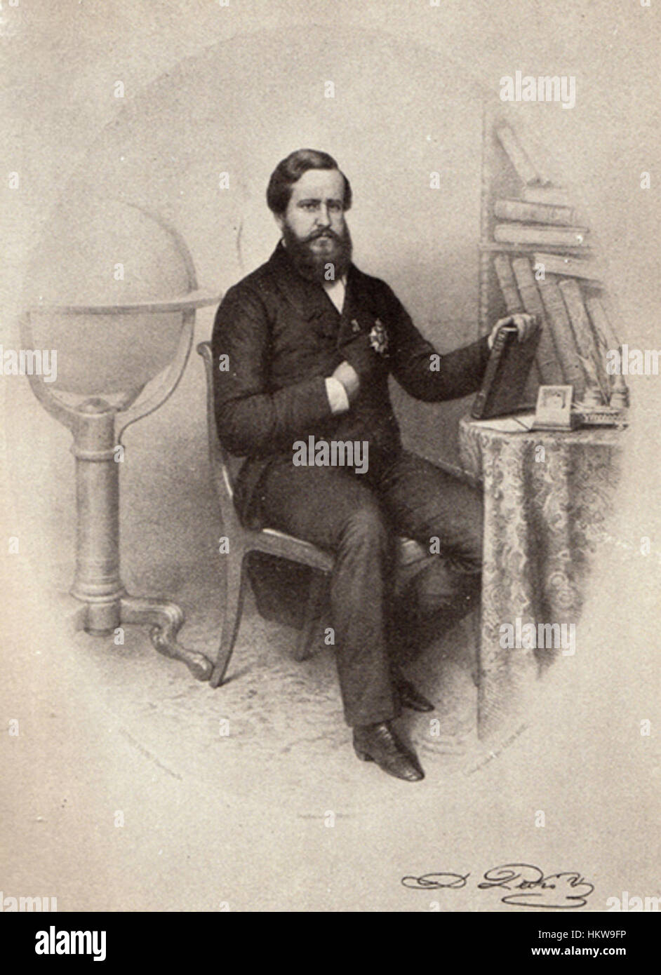 'Retrato de D. Pedro II' by Noel Frond is a portrait of Emperor Pedro ...