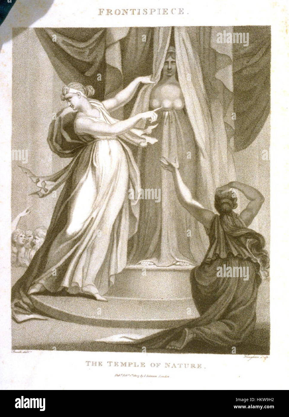 This frontispiece from *The Temple of Nature* illustrates a vision of ...