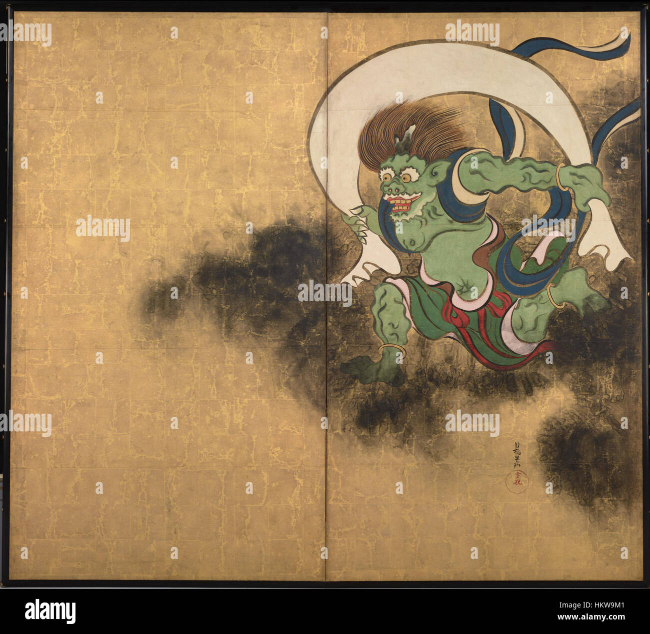 'Fujin-ogata' is a notable artwork from the Japanese Edo period. The ...
