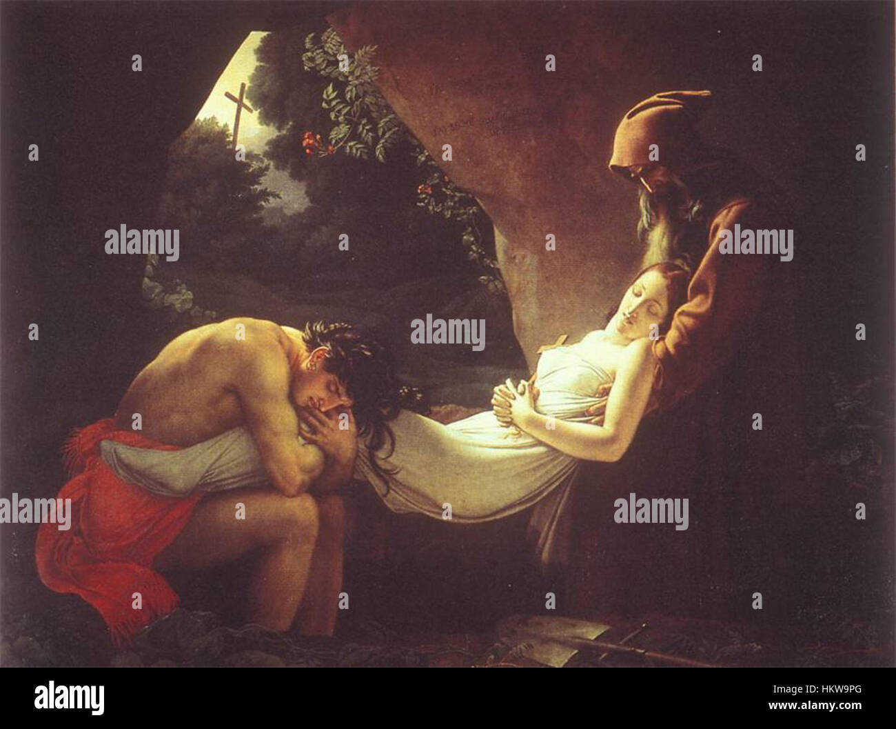 The artwork 'Funerailledatala' presents a somber and reflective ...