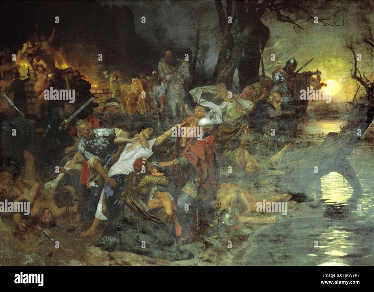 'Funeral Feast of Russians in 971' by Henryk Siemiradzki depicts an ...