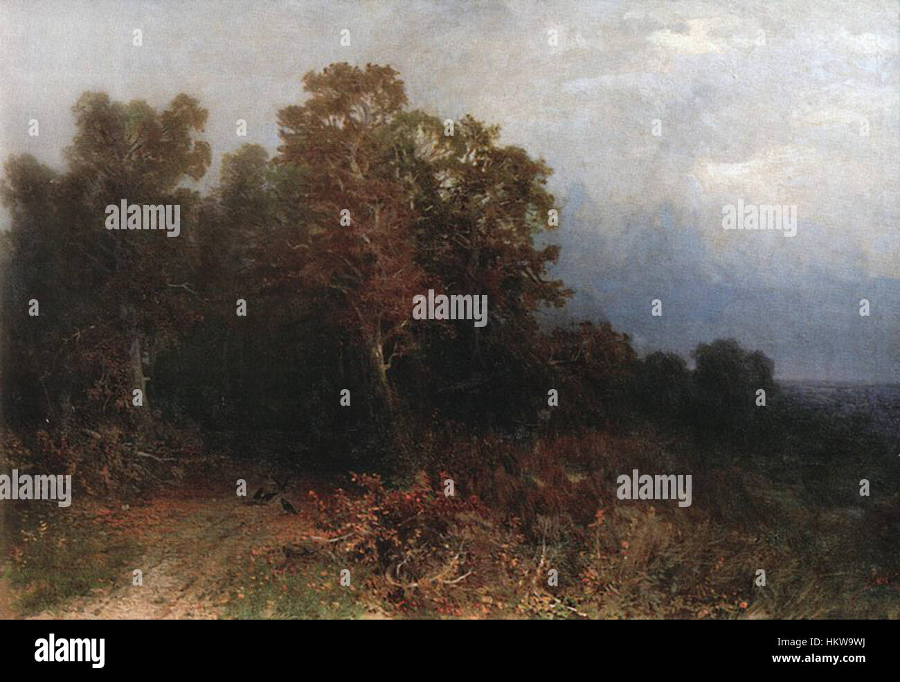 This painting, 'Autumn' by Fyodor Vasilyev, captures the beauty of the ...