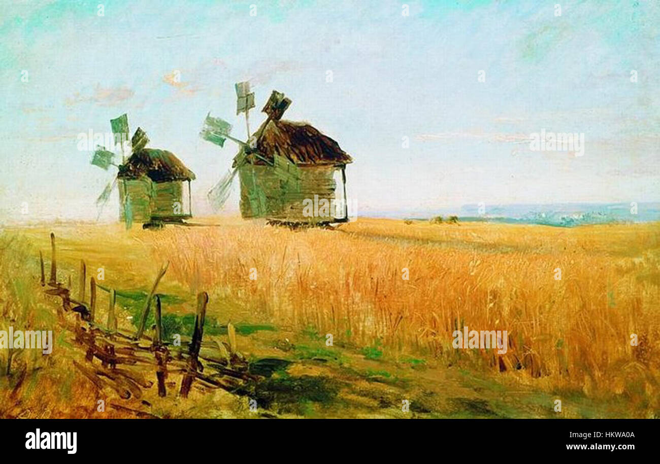 Rye field painting hi-res stock photography and images - Alamy