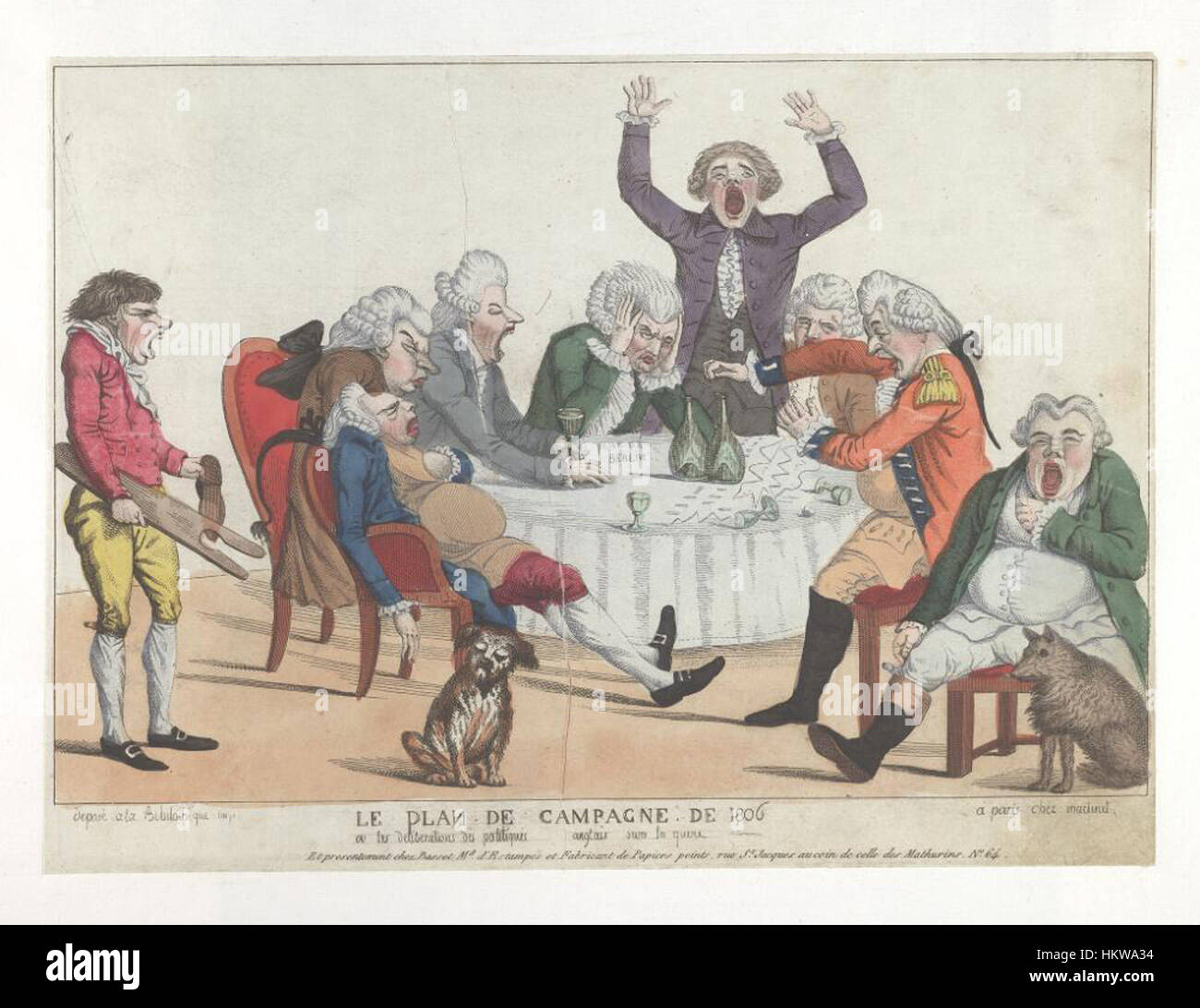 This 1806 political map, *Le Plan de Campagne*, illustrates the English ...