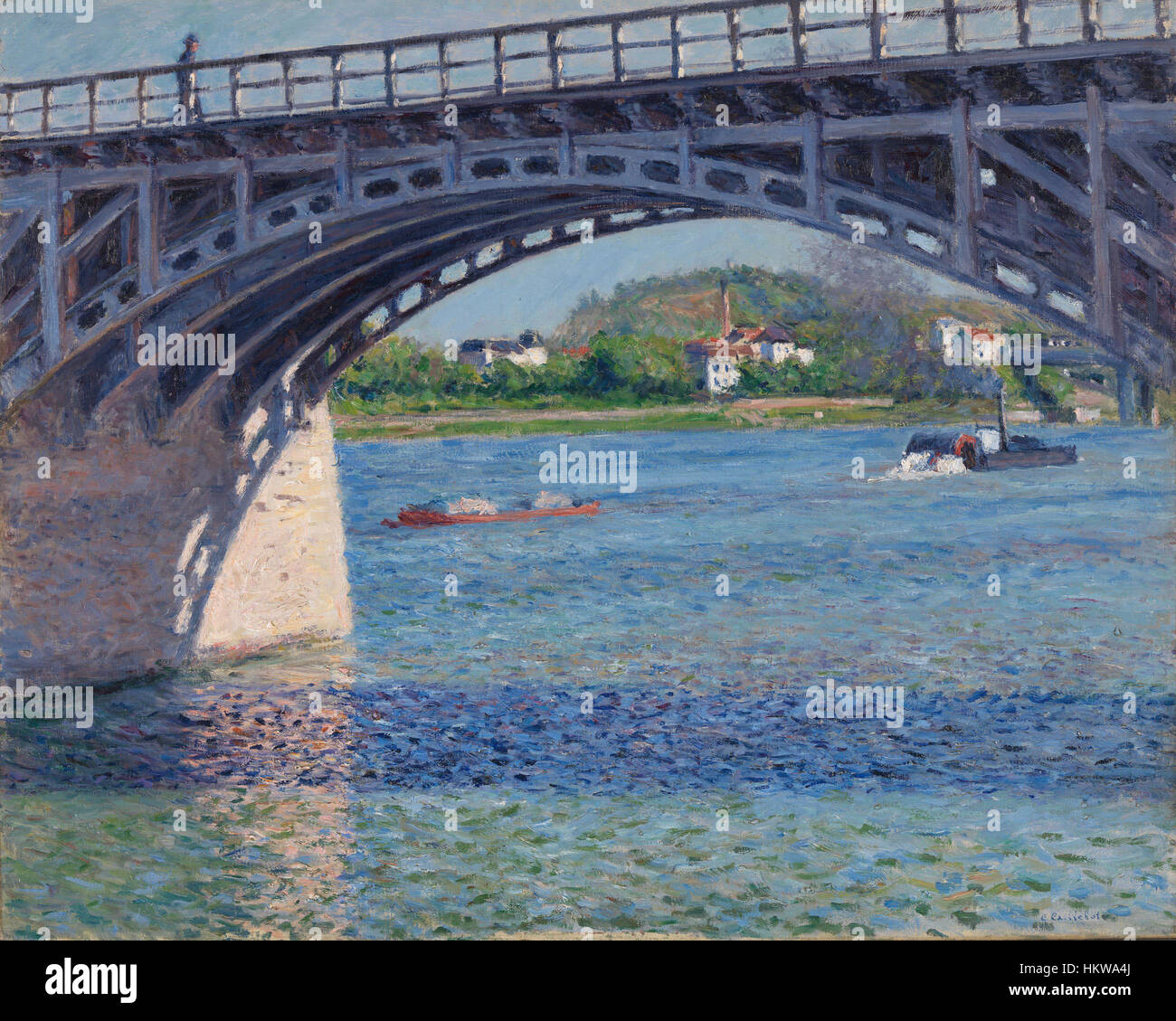 'Le pont d'Argenteuil' is a painting by G. Caillebotte, a leading ...