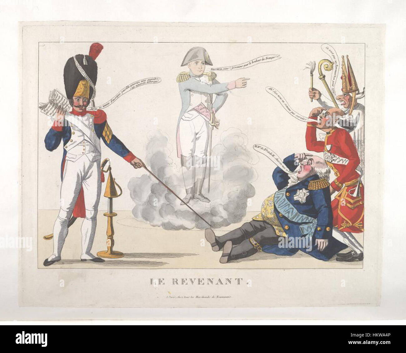 ‘Le revenant’, an artwork held at the Bodleian Libraries, features a ...