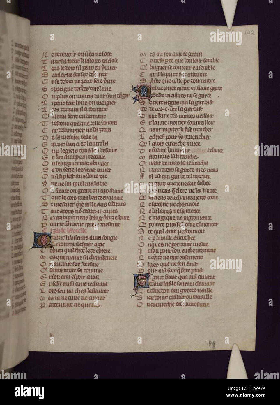 Le Roman de la Rose 102r is a manuscript housed at the Bodleian ...
