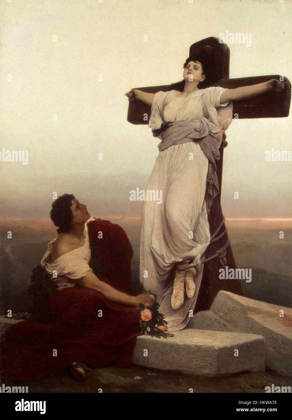 'St. Julia' by Gabriel Max, painted in 1866, depicts the saint's ...