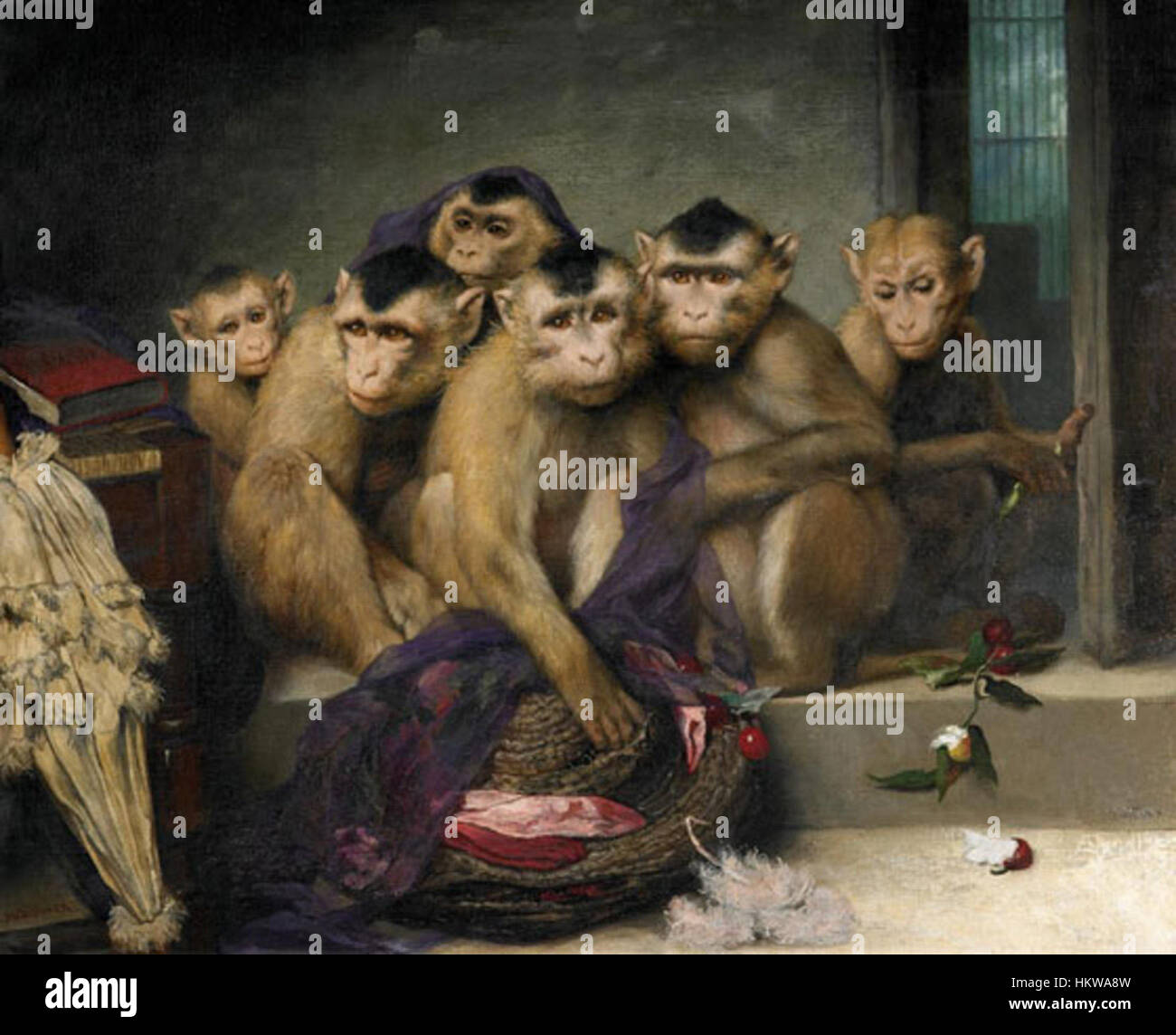 Monkey wearing german hi-res stock photography and images - Alamy