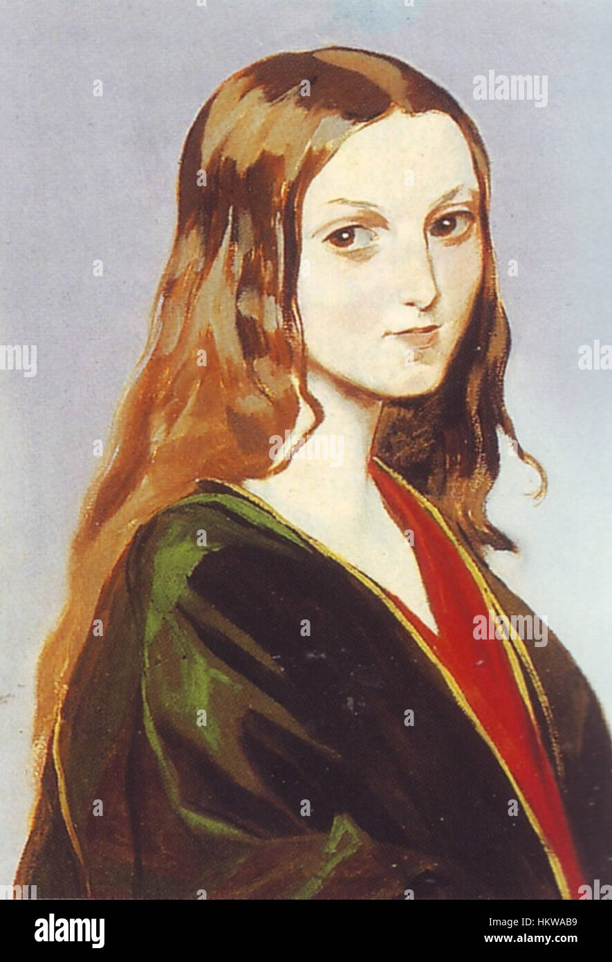 The painting 'Gagarin. Georgian Girl' captures the beauty of a Georgian ...