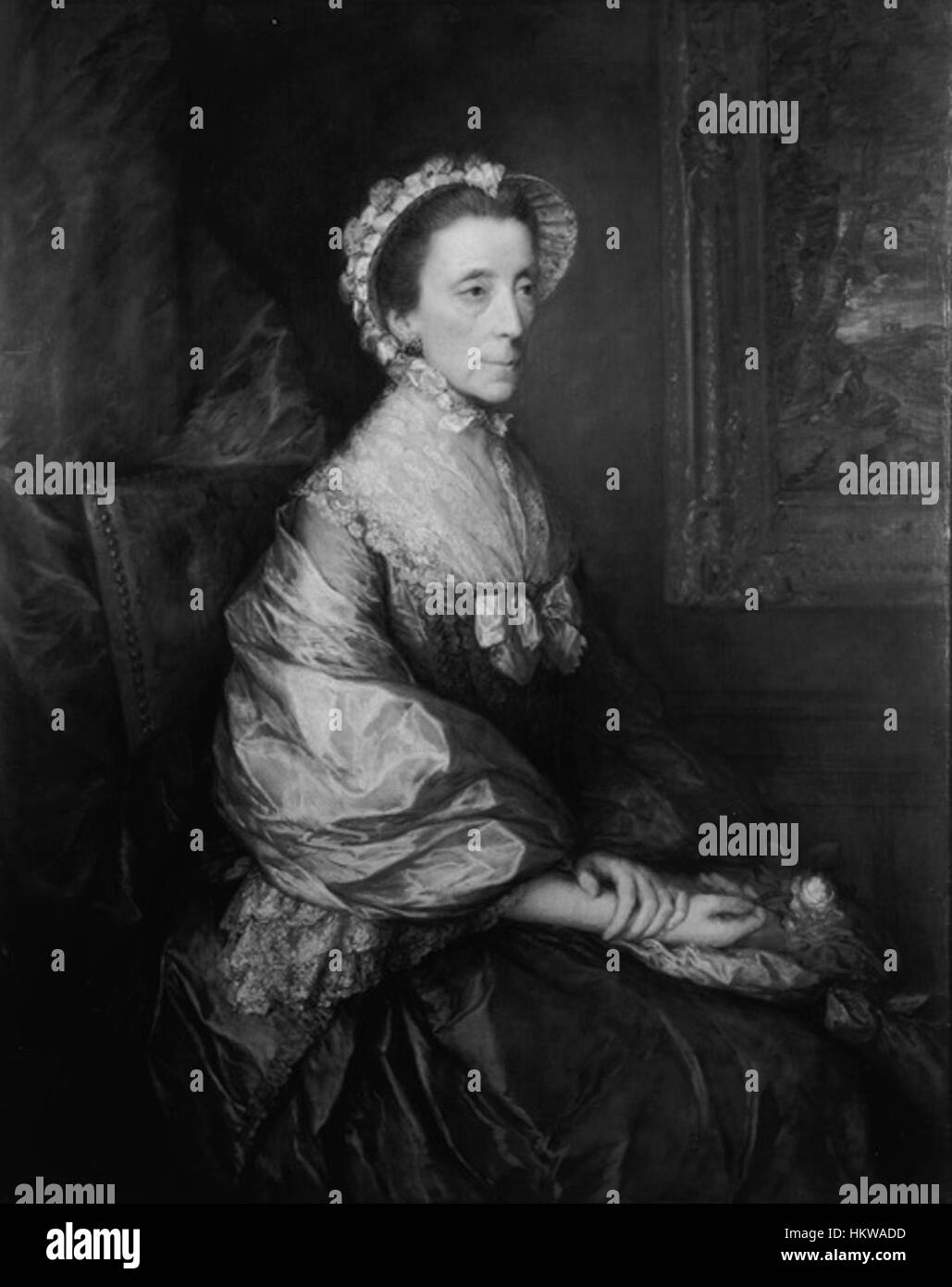 A portrait painting by Thomas Gainsborough of Mary Montagu, Duchess of ...