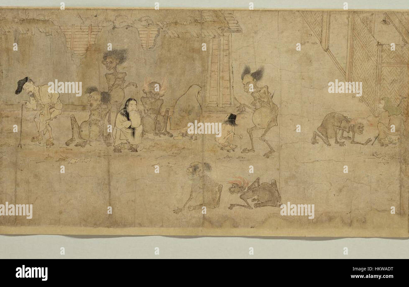 A print from the 'Gaki Zoshi,' part of a series depicting the ...