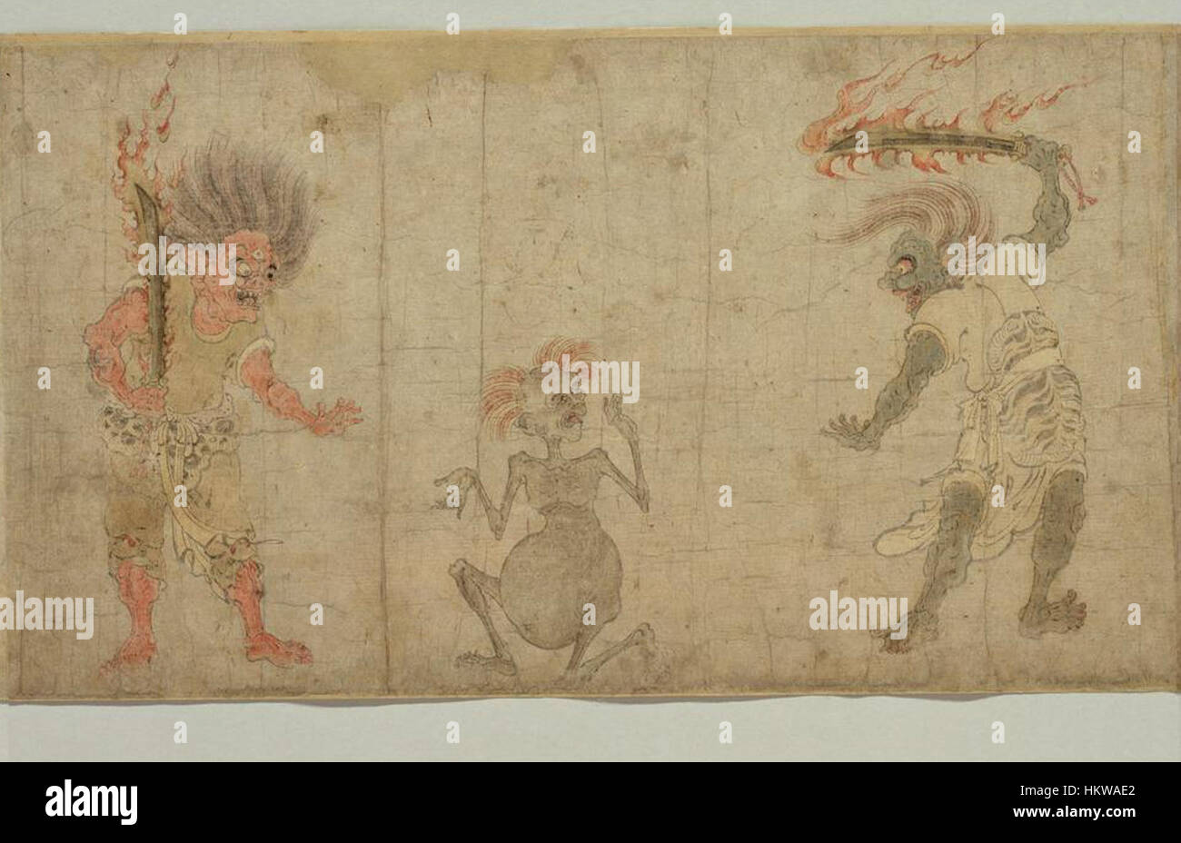 Gaki Zoshi, part 8, is a traditional Japanese art piece reflecting ...