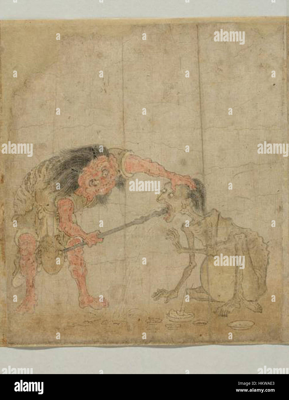 Gaki Zoshi, a significant work in Japanese art, depicts scenes of the ...