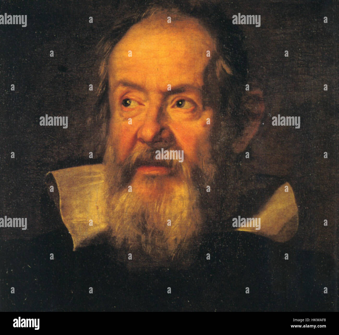 The painting of Galileo by Sustermans depicts the famed Italian ...