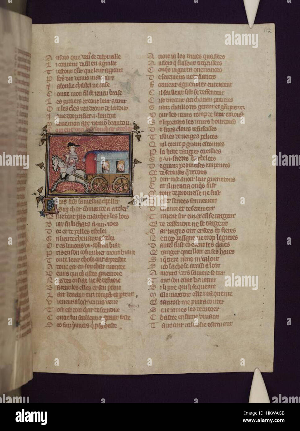'Le Roman de la Rose', a medieval manuscript housed in the Bodleian ...