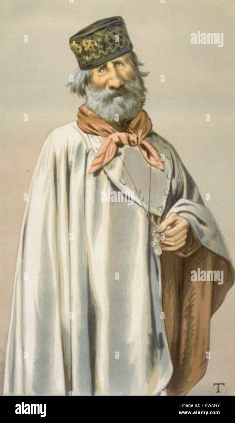 This 1878 portrait of Giuseppe Garibaldi, an Italian national hero and ...