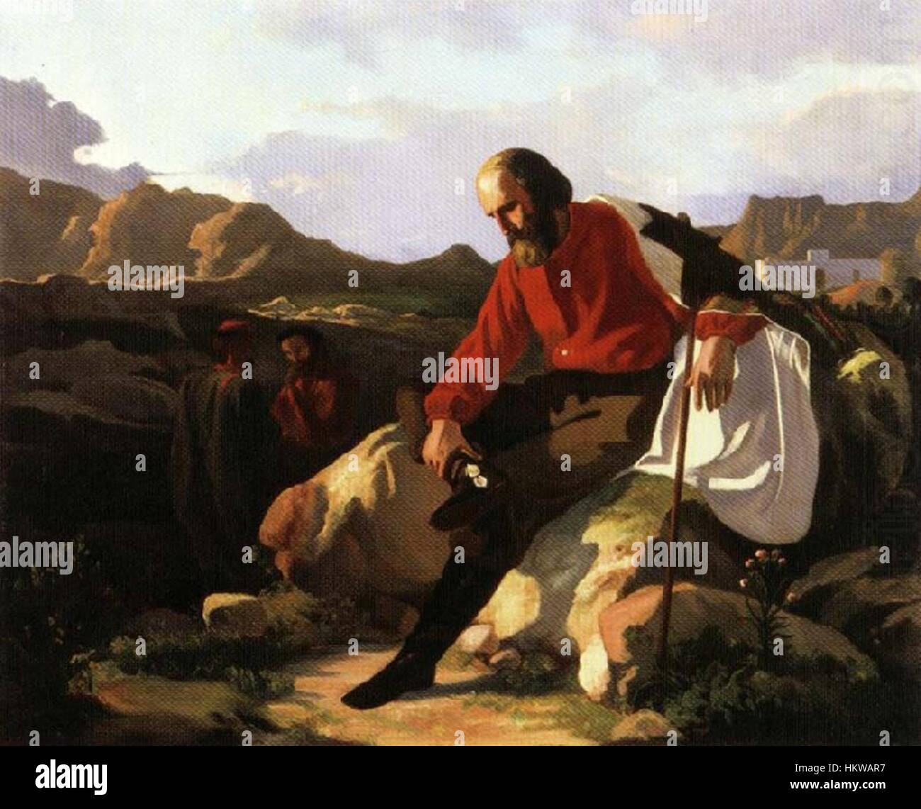 'Garibaldi a Caprera' depicts Giuseppe Garibaldi, the Italian general ...