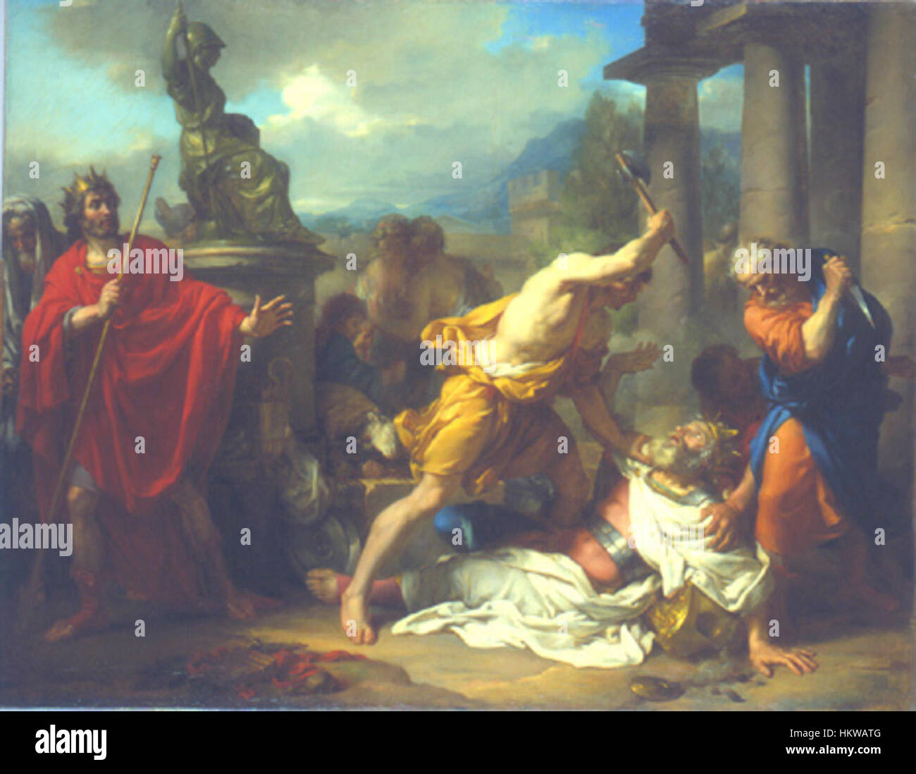 'La Mort de Tatius' by Garnier portrays the dramatic death of the ...