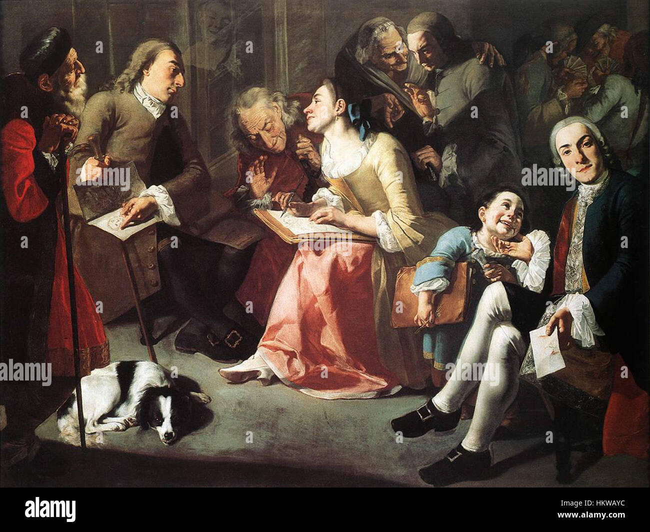 'The Drawing Lesson' by Gaspare Traversi is an 18th-century genre ...