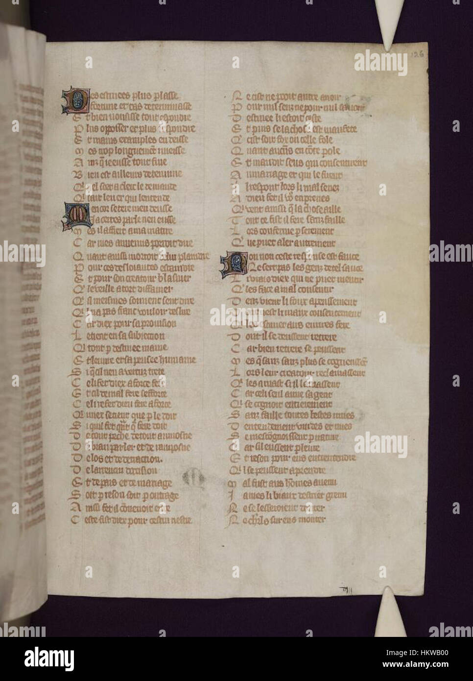 A manuscript illumination from 'Le Roman de la Rose,' showcasing a ...