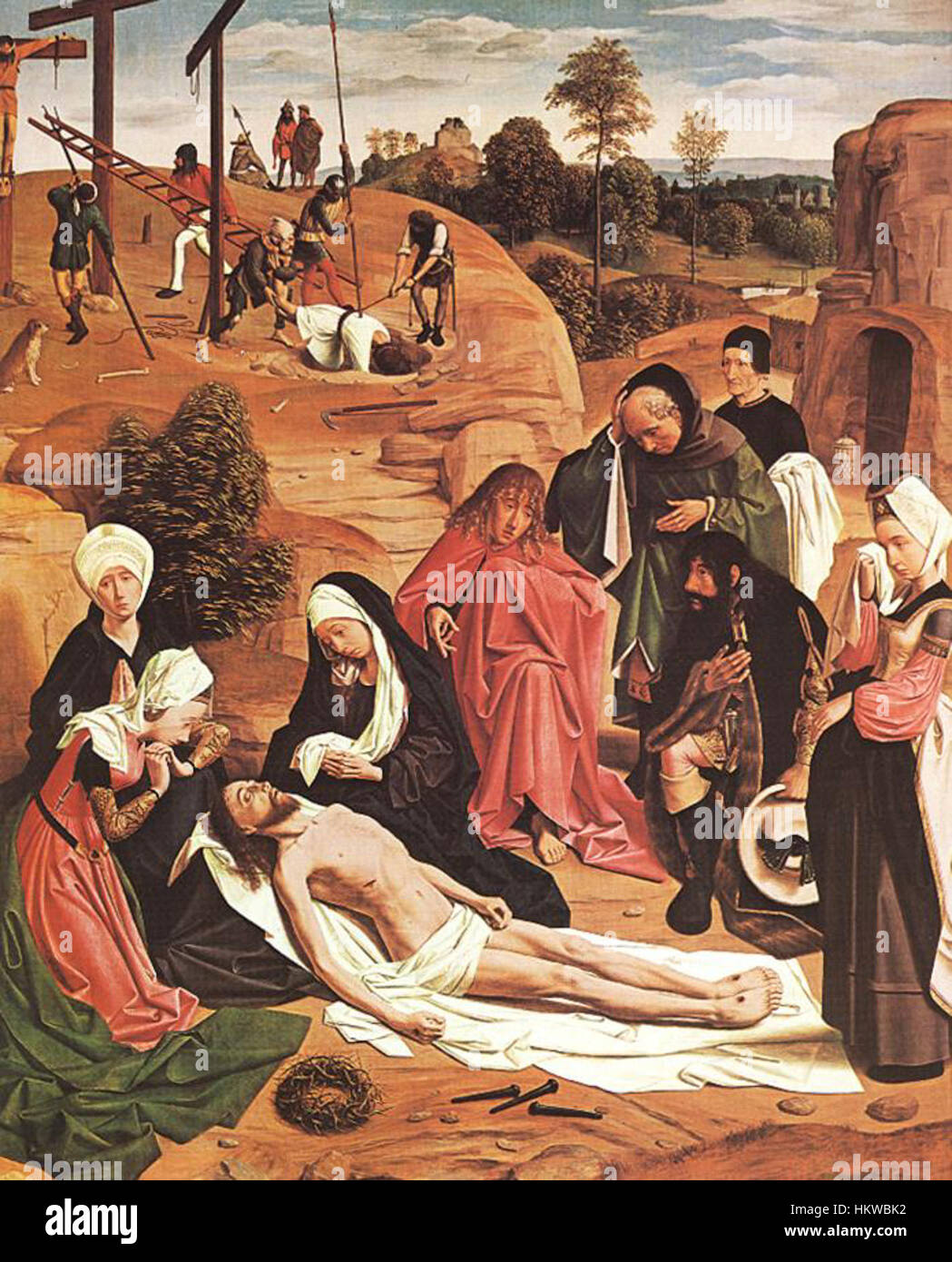 This painting by Geertgen tot Sint Jans, 'Lamentation over the Dead ...