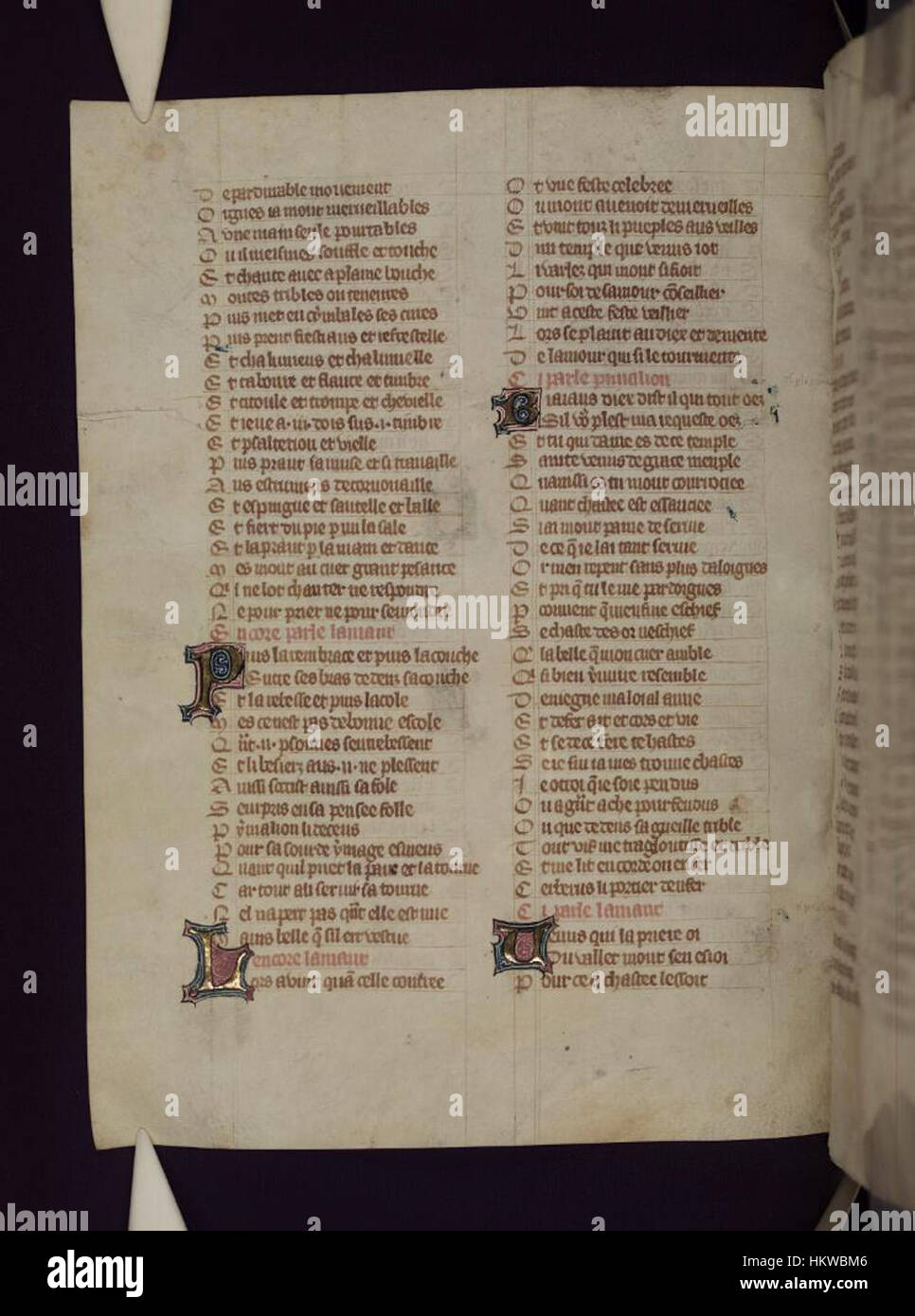 The manuscript 'Le Roman de la Rose' held in the Bodleian Libraries ...