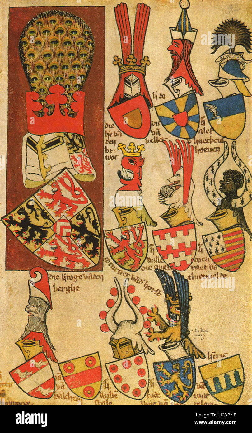 Medieval illuminated manuscript knight hi-res stock photography and ...