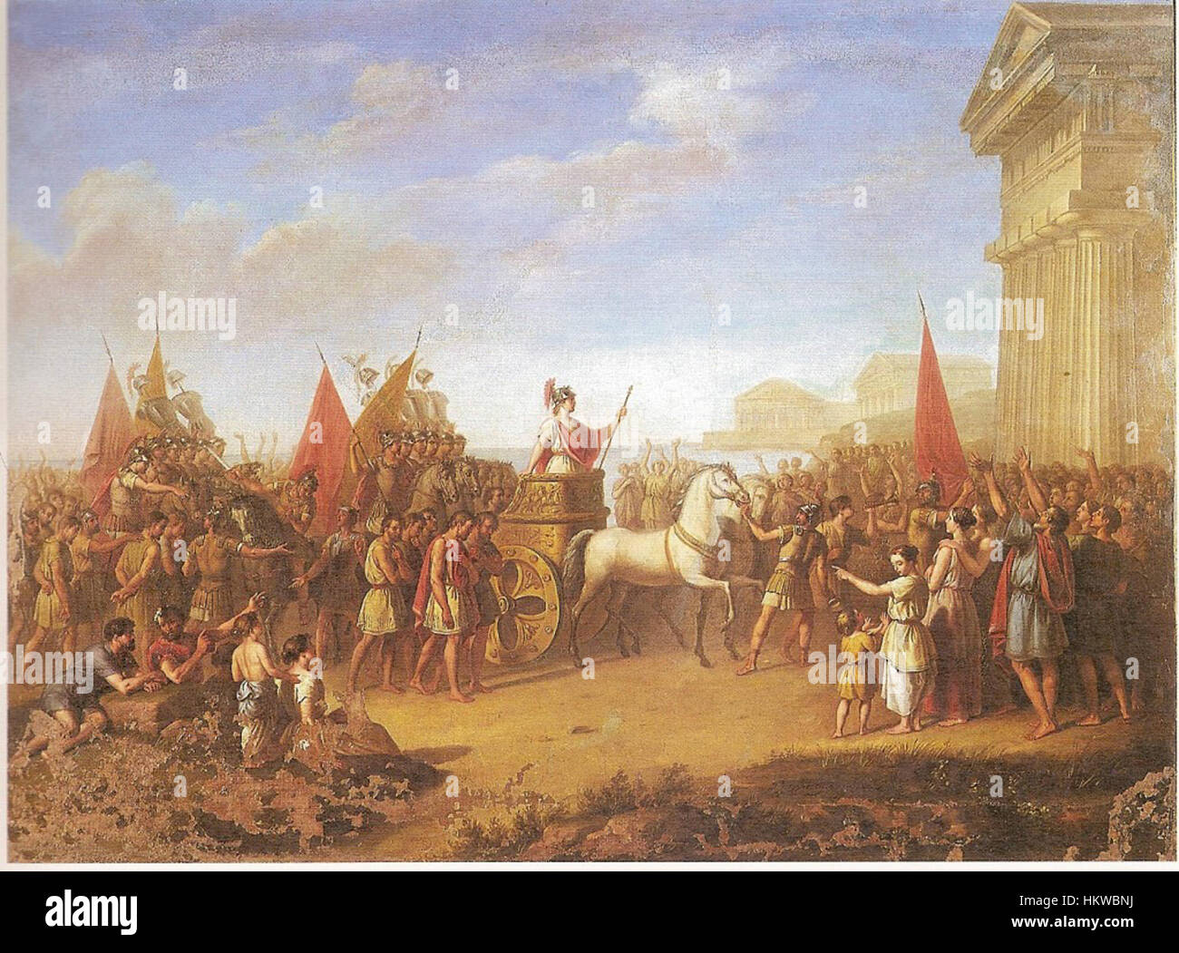 'Gelone returns victorious from the battle of Himera' depicts the ...