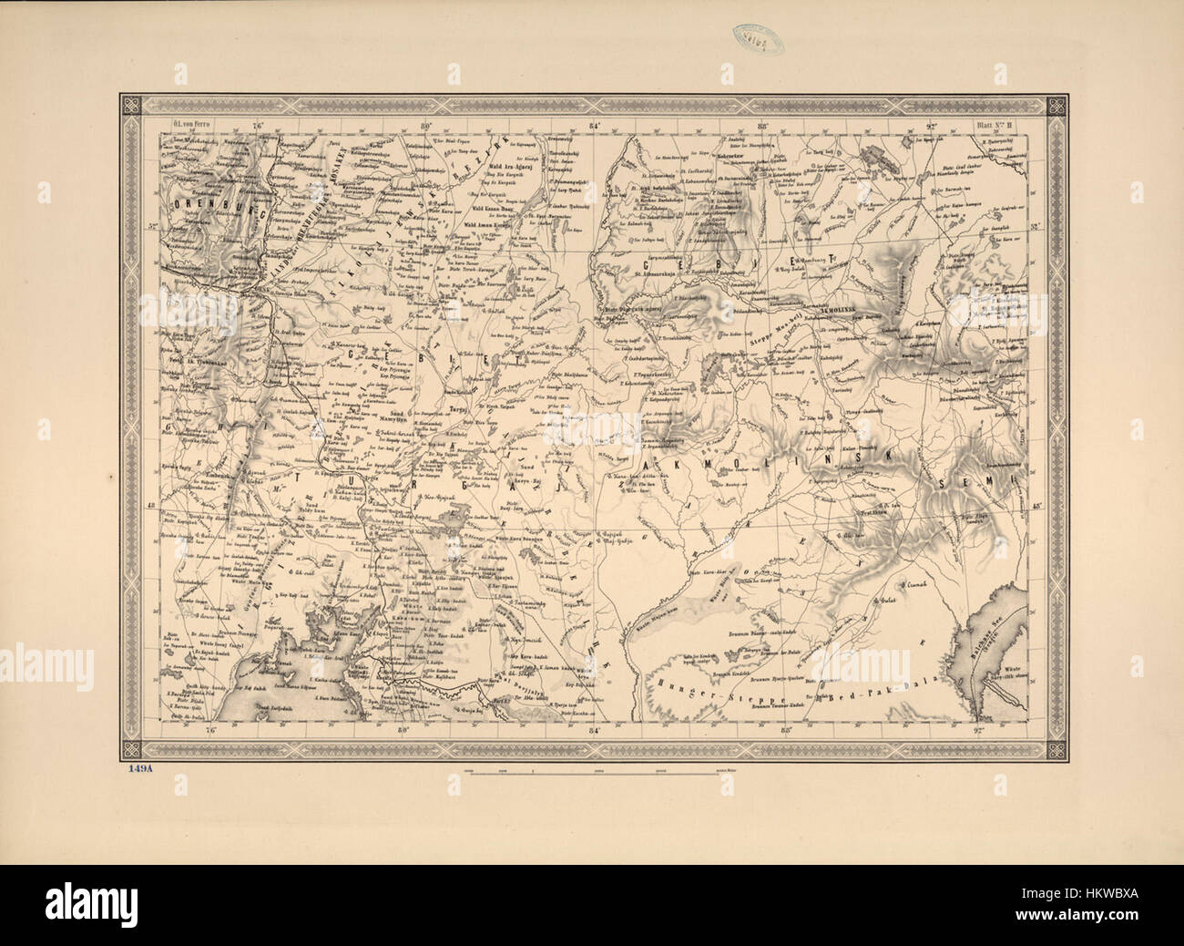Central asia map hi-res stock photography and images - Alamy