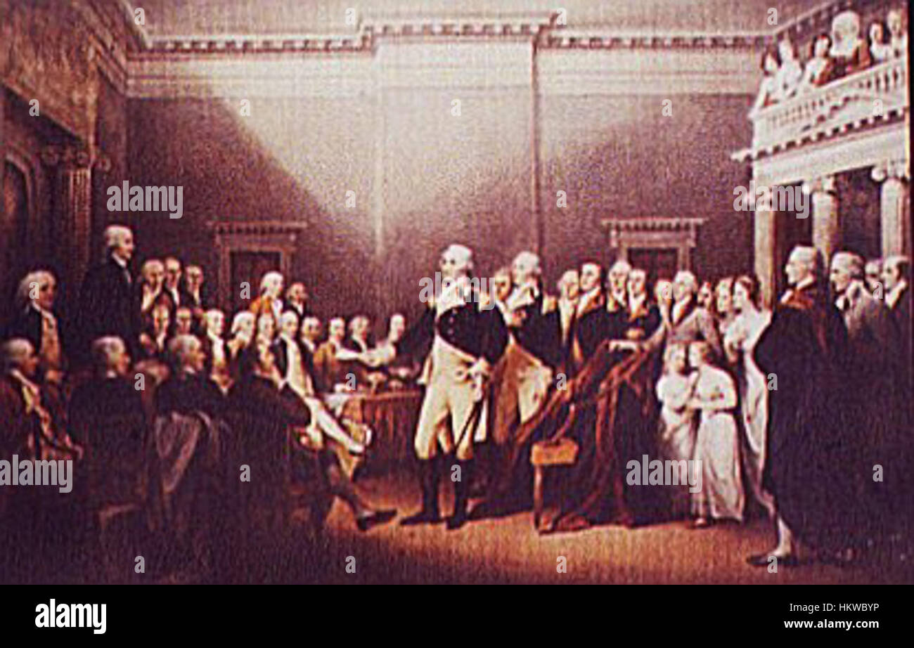 John Trumbull’s painting *General Washington Resigning His Commission ...