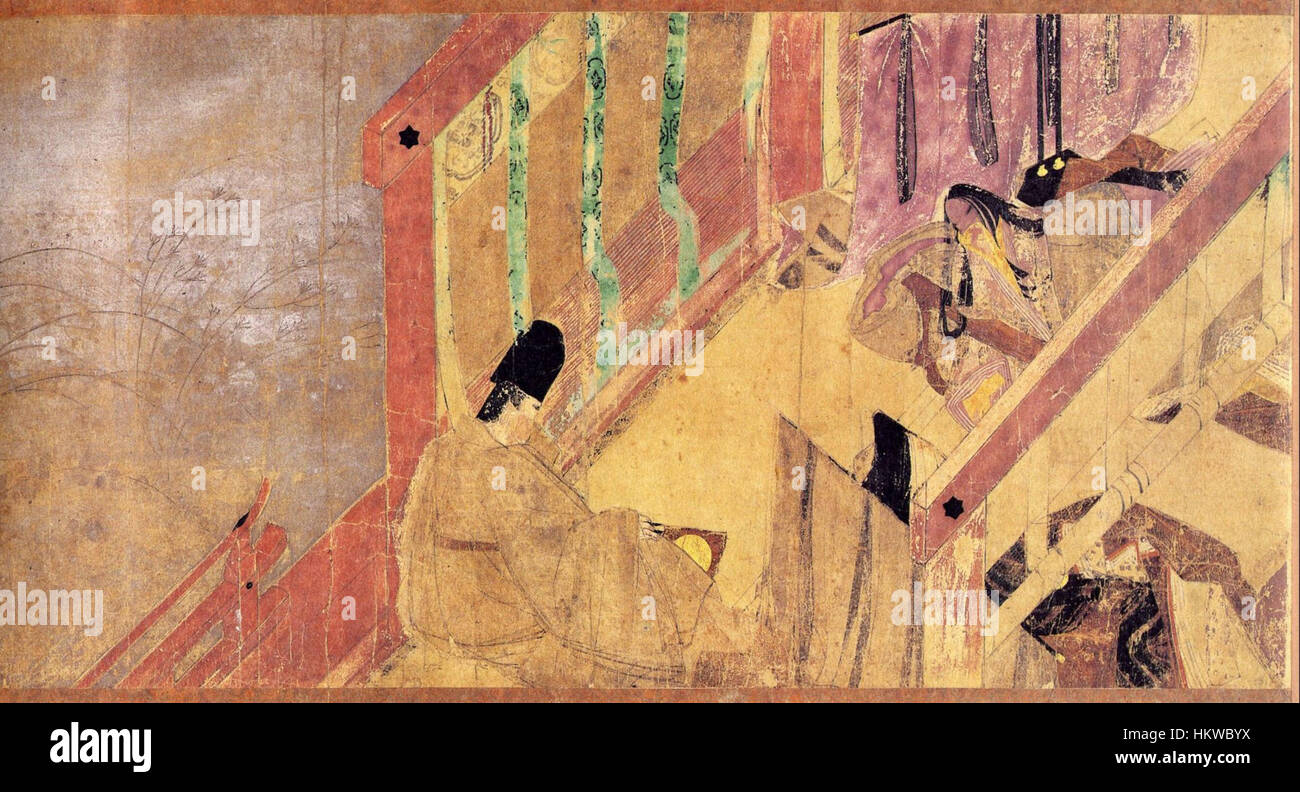 The Genji Monogatari Emaki is a Japanese narrative handscroll ...