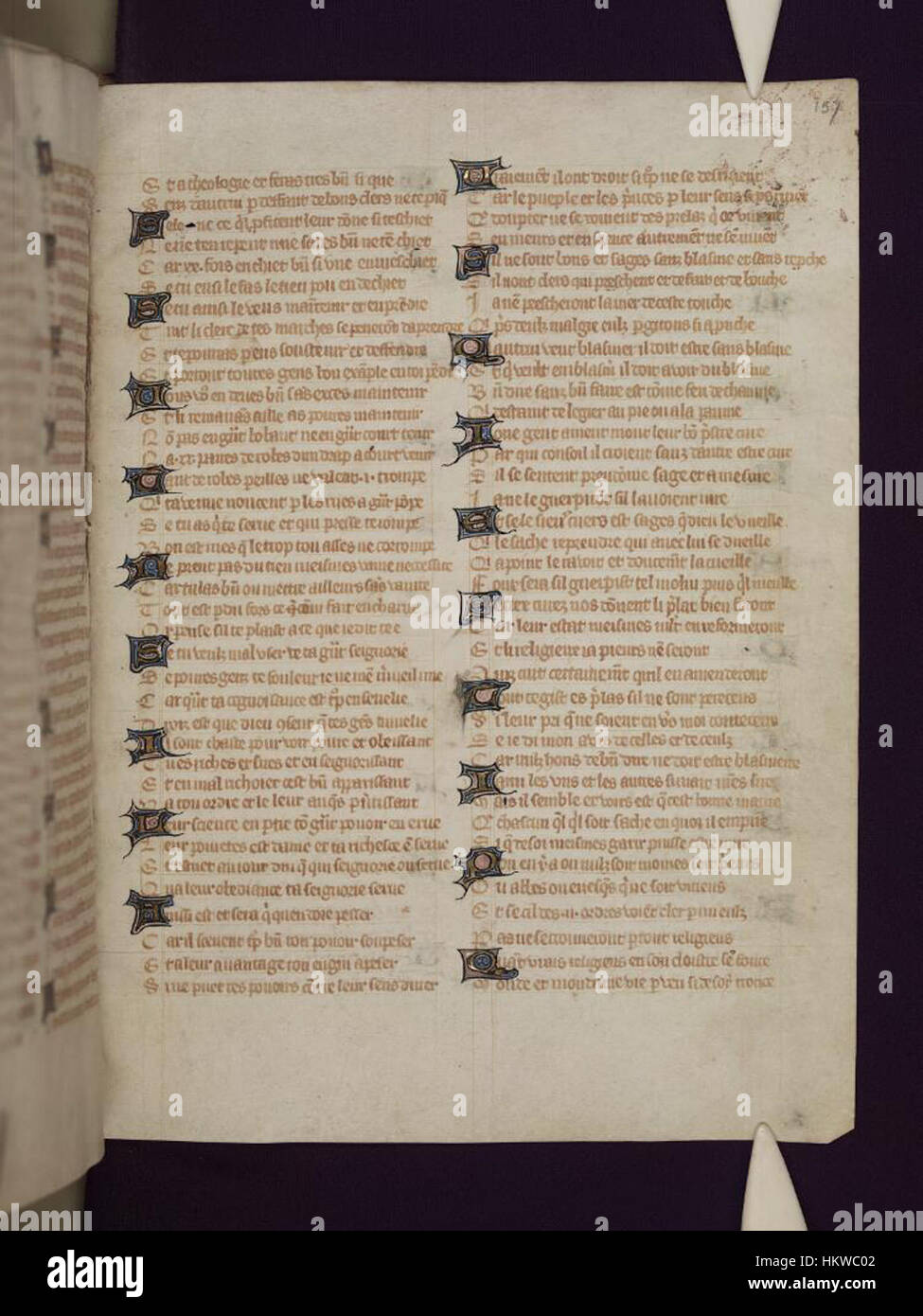 The manuscript 'Le Roman de la Rose' housed at the Bodleian Libraries ...