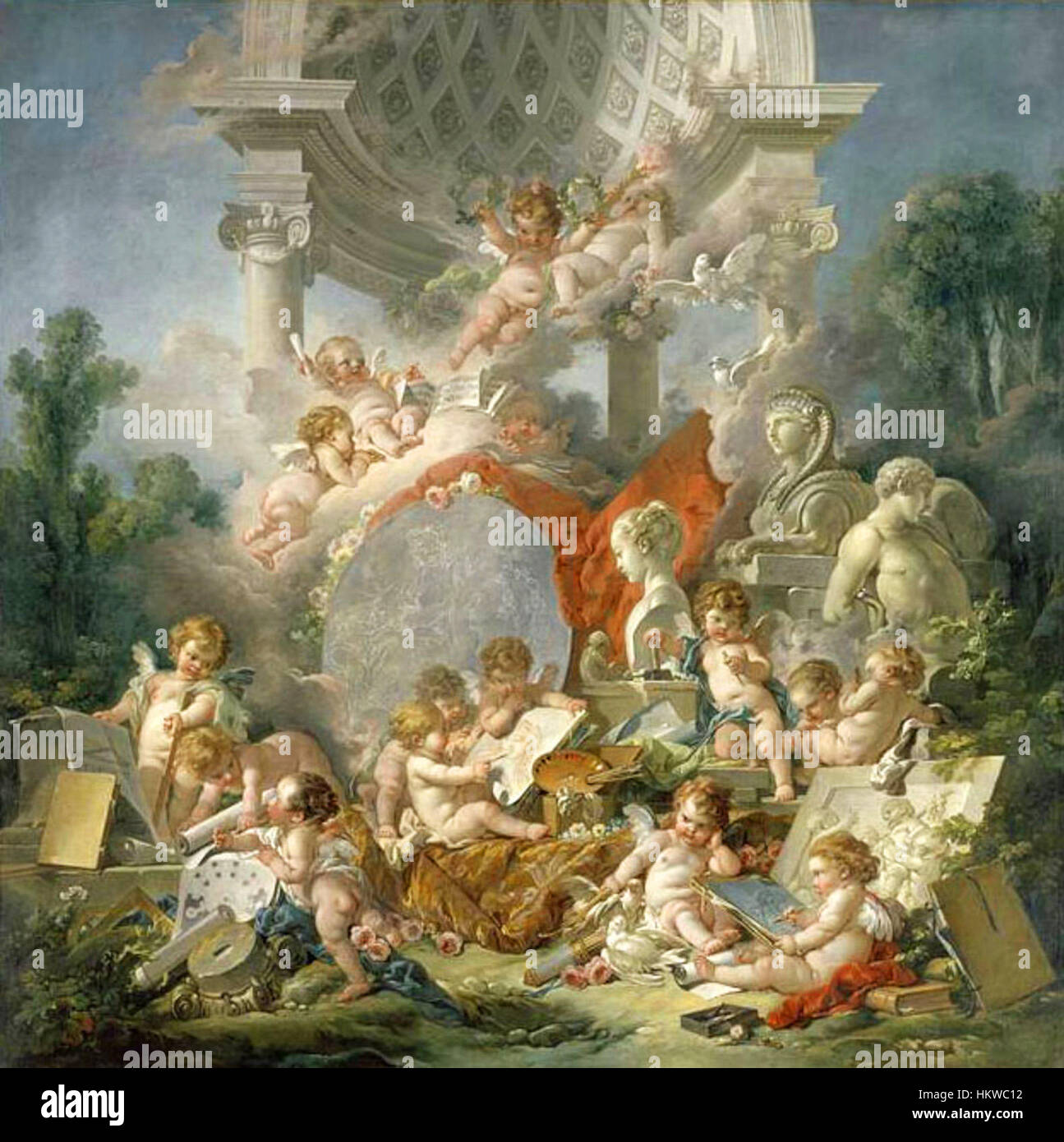 This artwork titled 'Genies' explores the mythical and supernatural ...