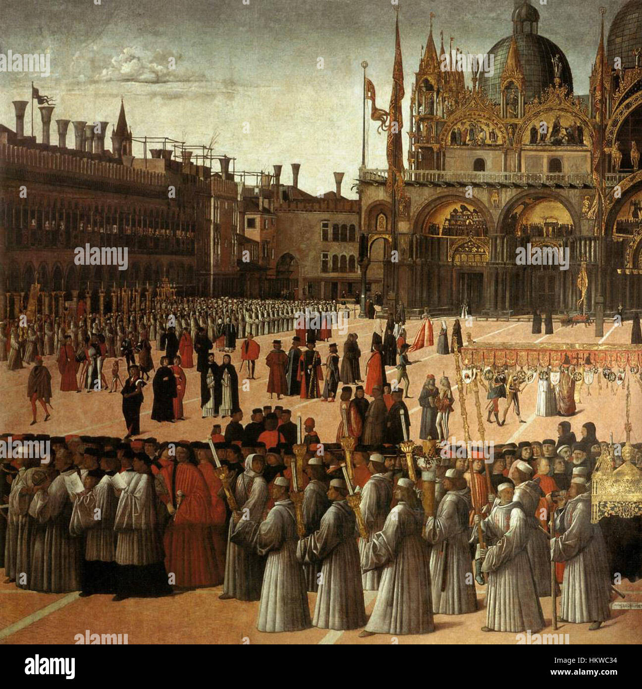 'Processione in Piazza San Marco' by Gentile Bellini is a renowned ...
