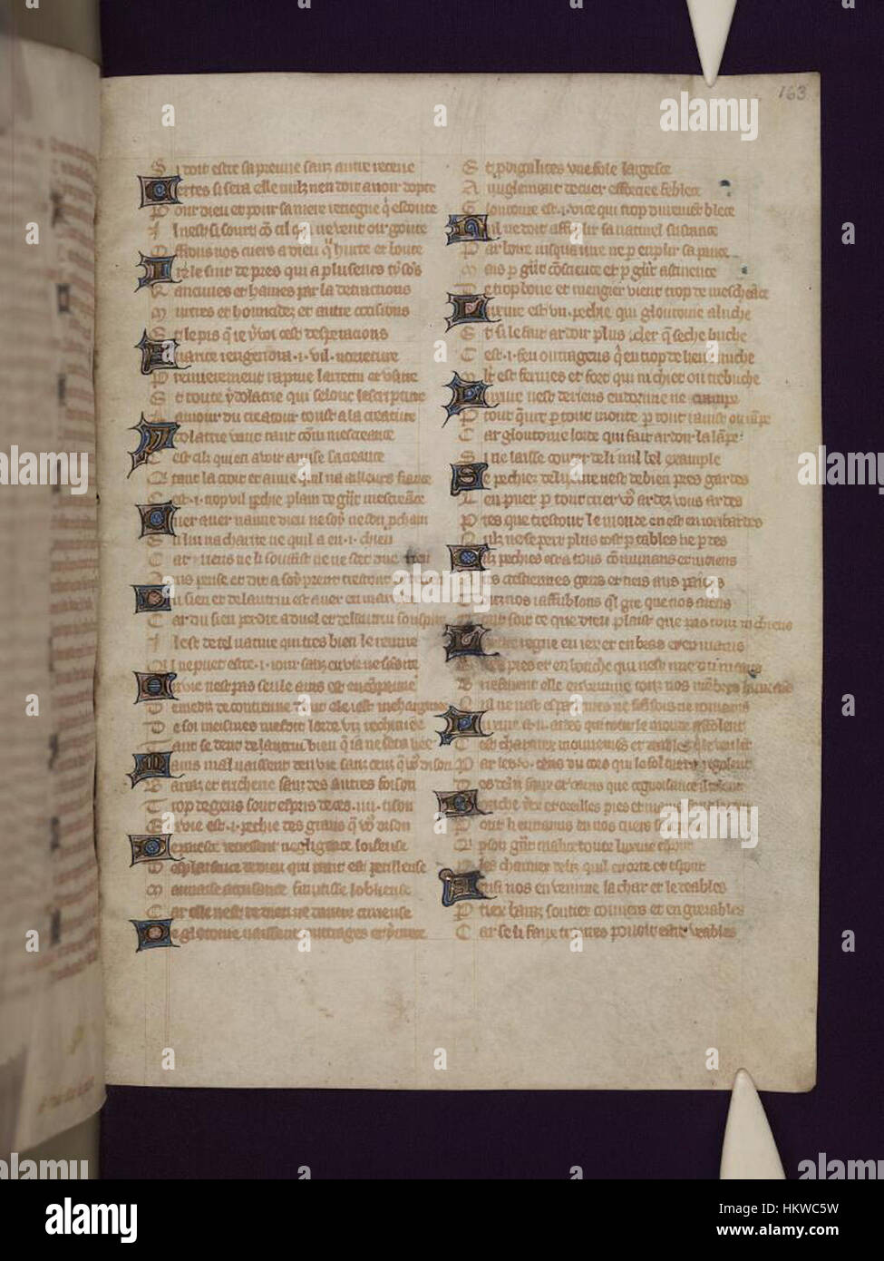 An illuminated manuscript page from 'Le Roman de la Rose,' held in the ...
