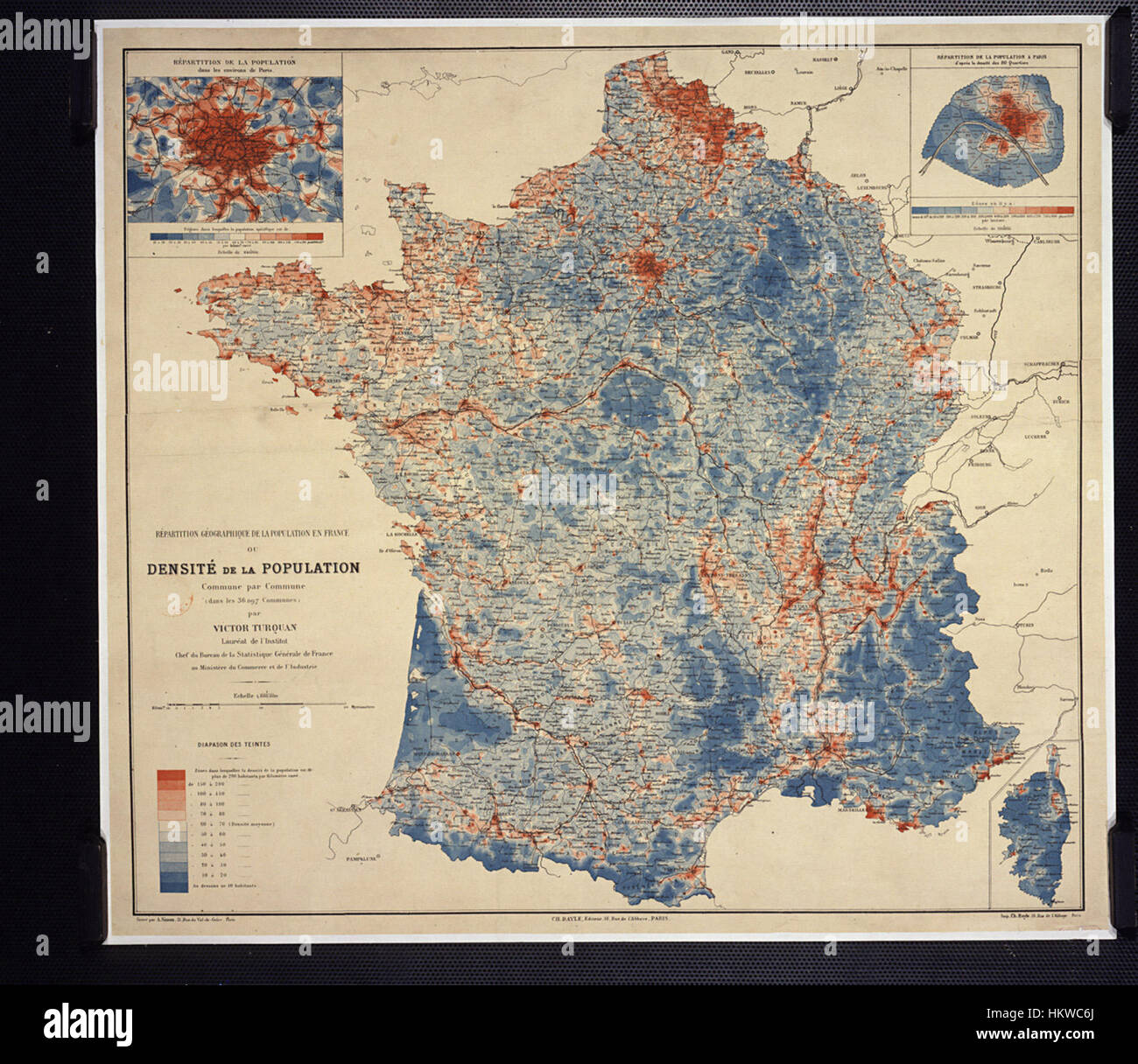 Map of population density hi-res stock photography and images - Alamy