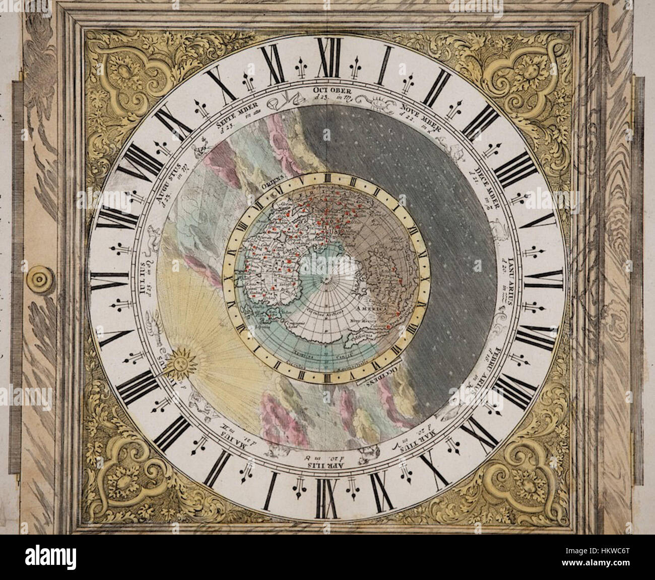 The Geographische Universal clock, illustrated in this artwork, was a ...