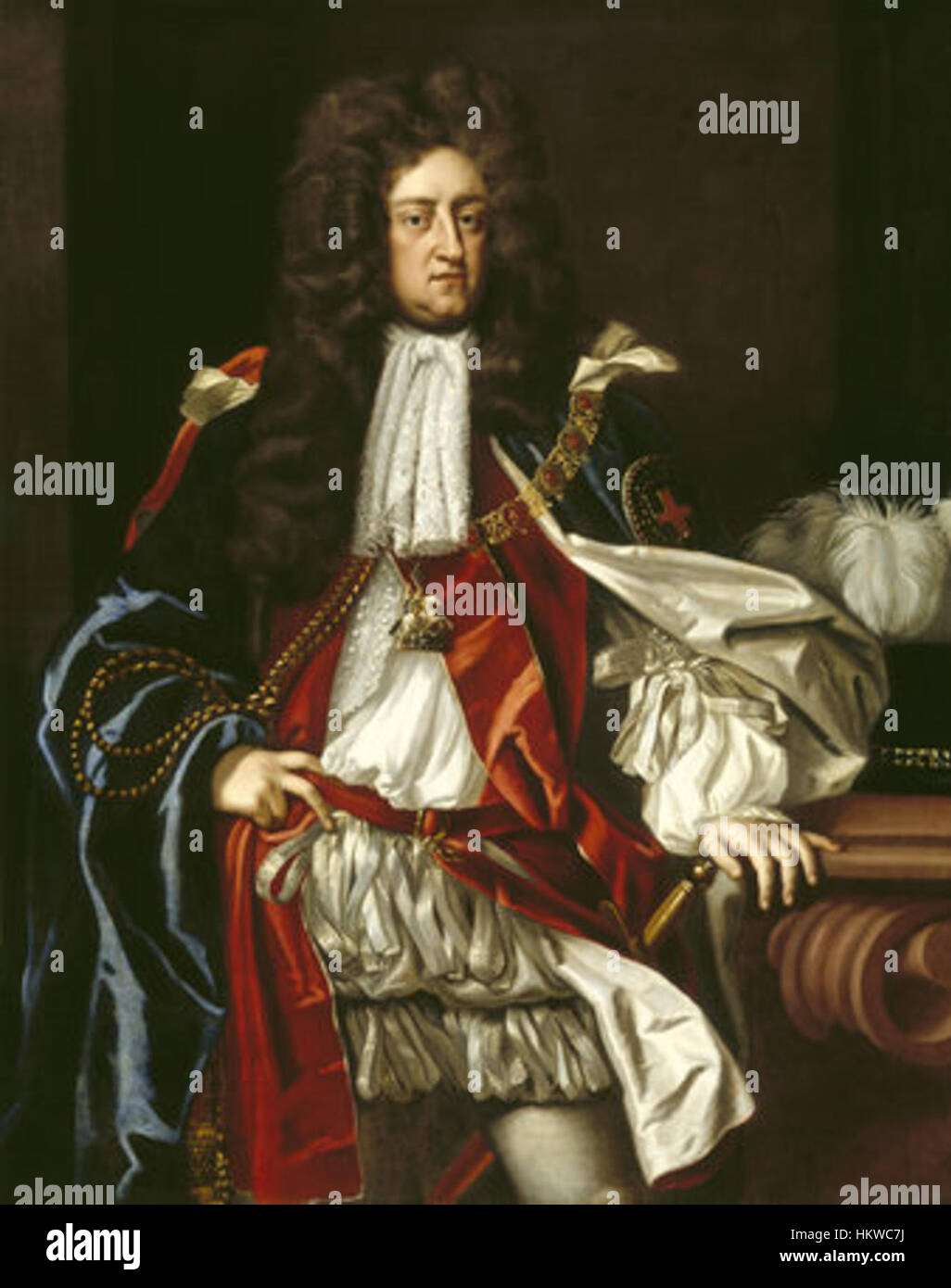 This portrait painting depicts George, Duke of Cumberland, a prominent ...