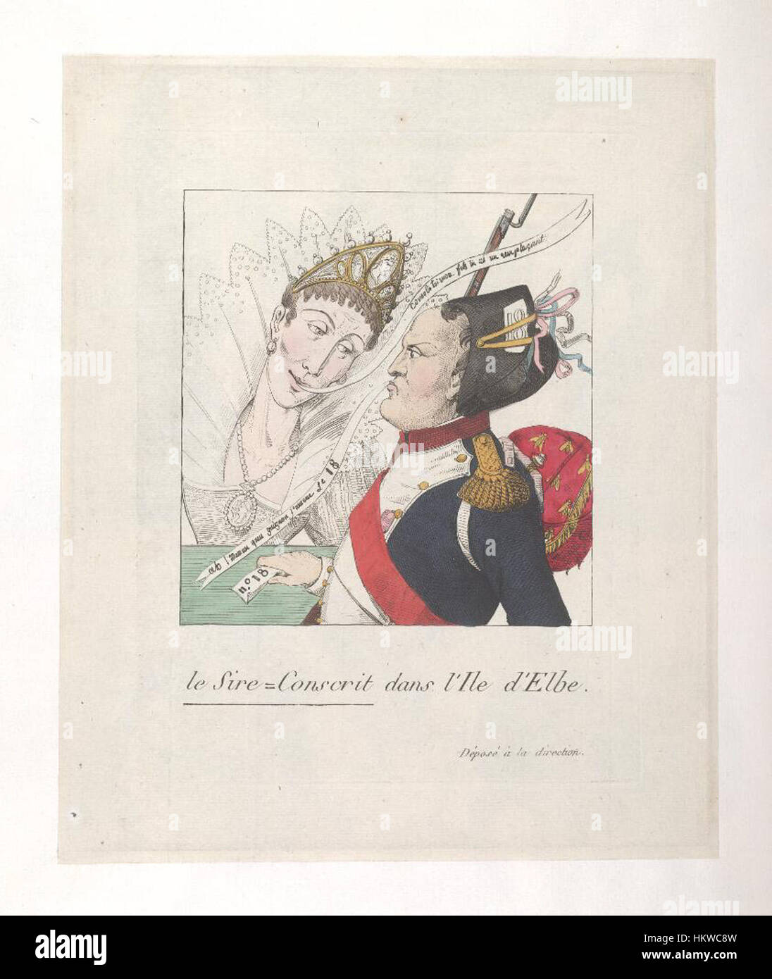 Bodleian Libraries, le sire=conscrit dans l'Ile d'Elbe Stock Photo - Alamy