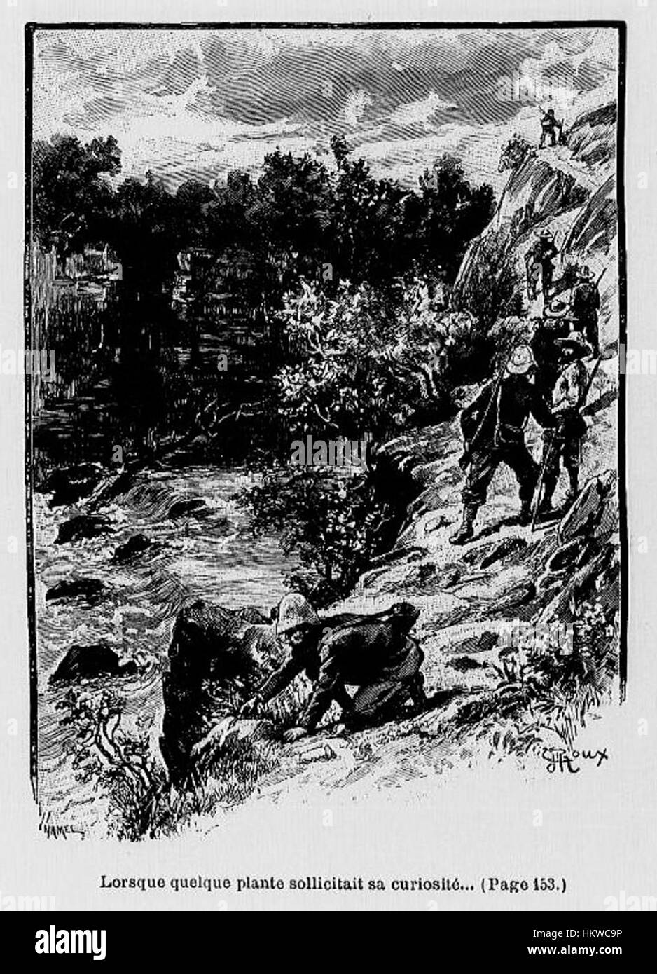 The artwork by George Roux, titled 'Orenoque', is a classic example of ...