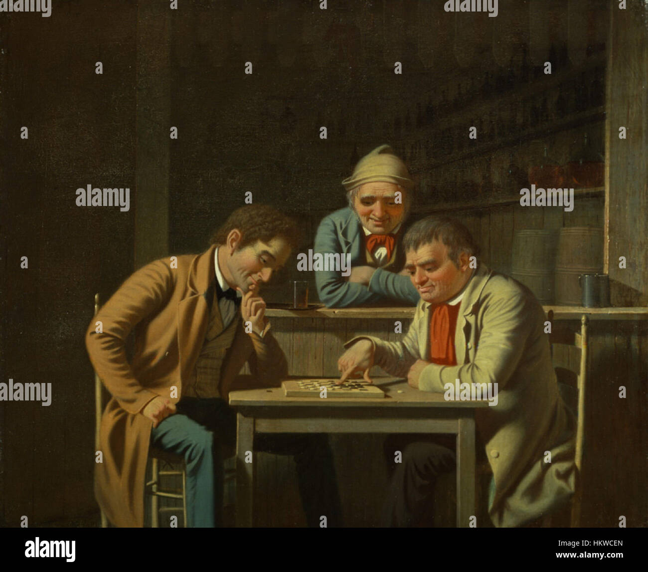 The checker players hi-res stock photography and images - Alamy