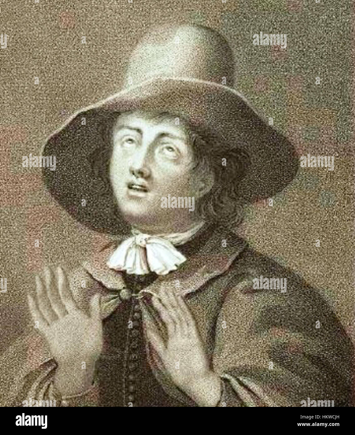 A portrait of George Fox, the founder of the Religious Society of ...