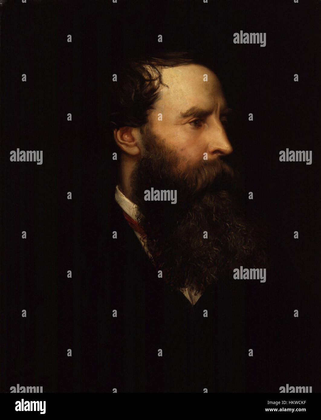 A portrait of George Heming Mason, painted by Valentine Cameron Prinsep ...