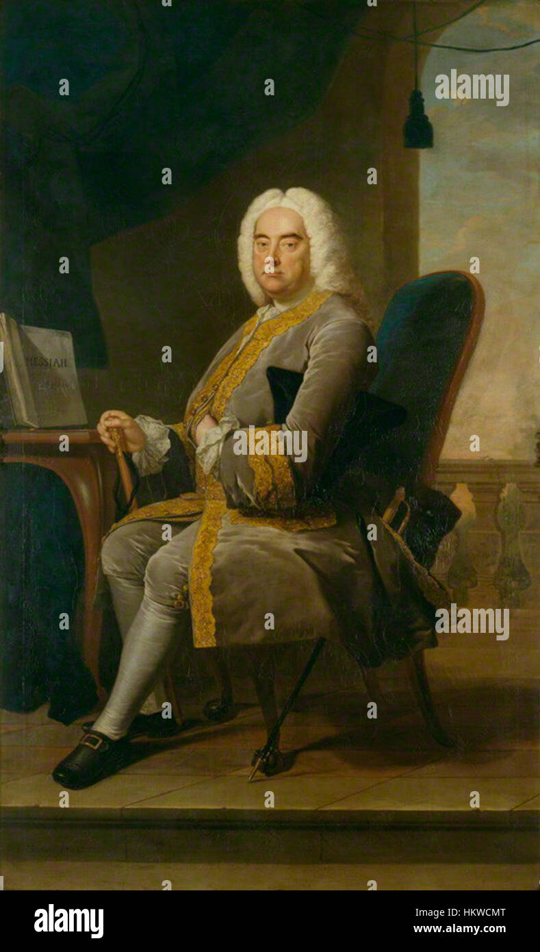 This 1756 portrait by Thomas Hudson depicts the famous composer George ...