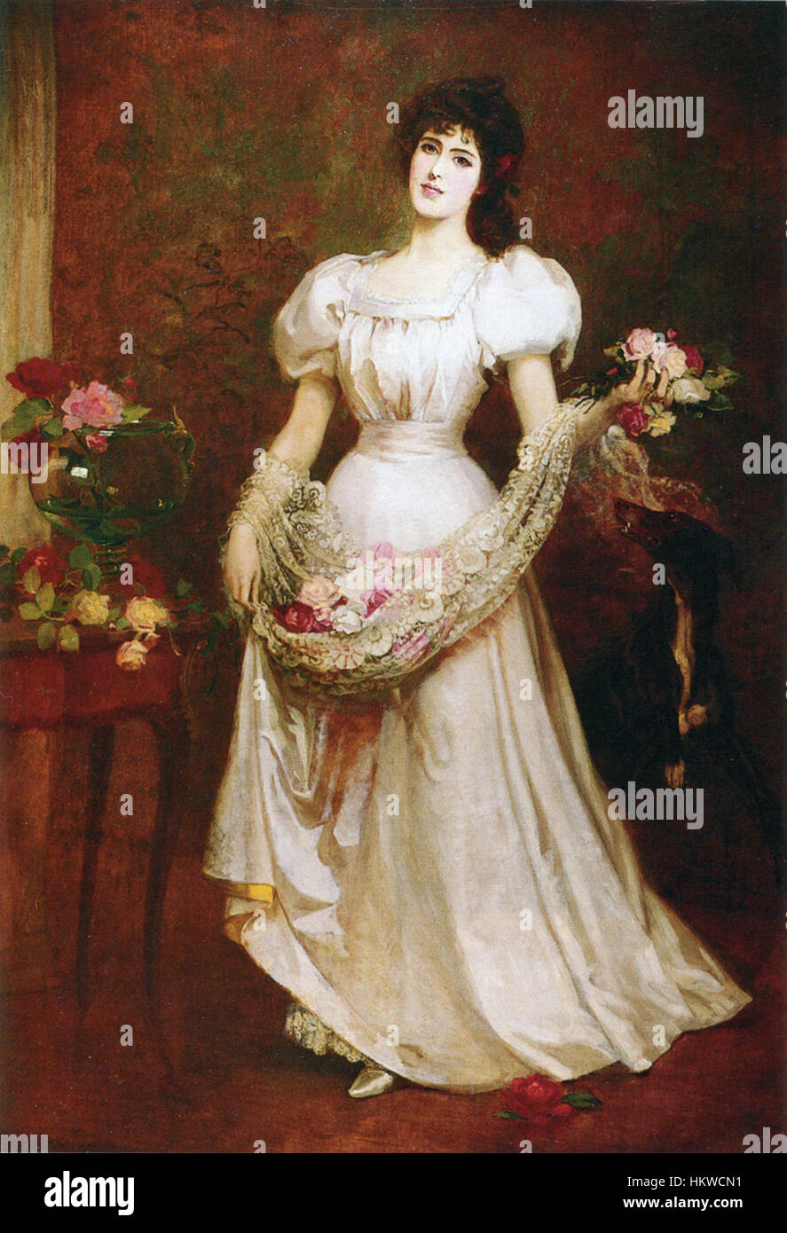 In this painting, George Gordon Fraser depicts an elegant apron of ...