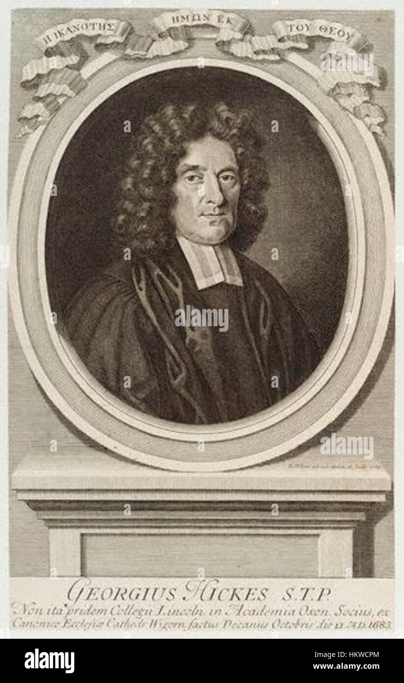 A historical portrait of George Hickes, an English theologian and ...